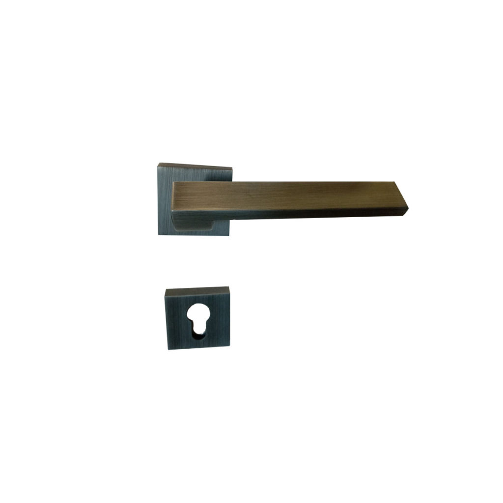 LEVER HANDLE ON SQUARE ROSE DULL PEWTER VENUS – JB Saeed Home & Hardware