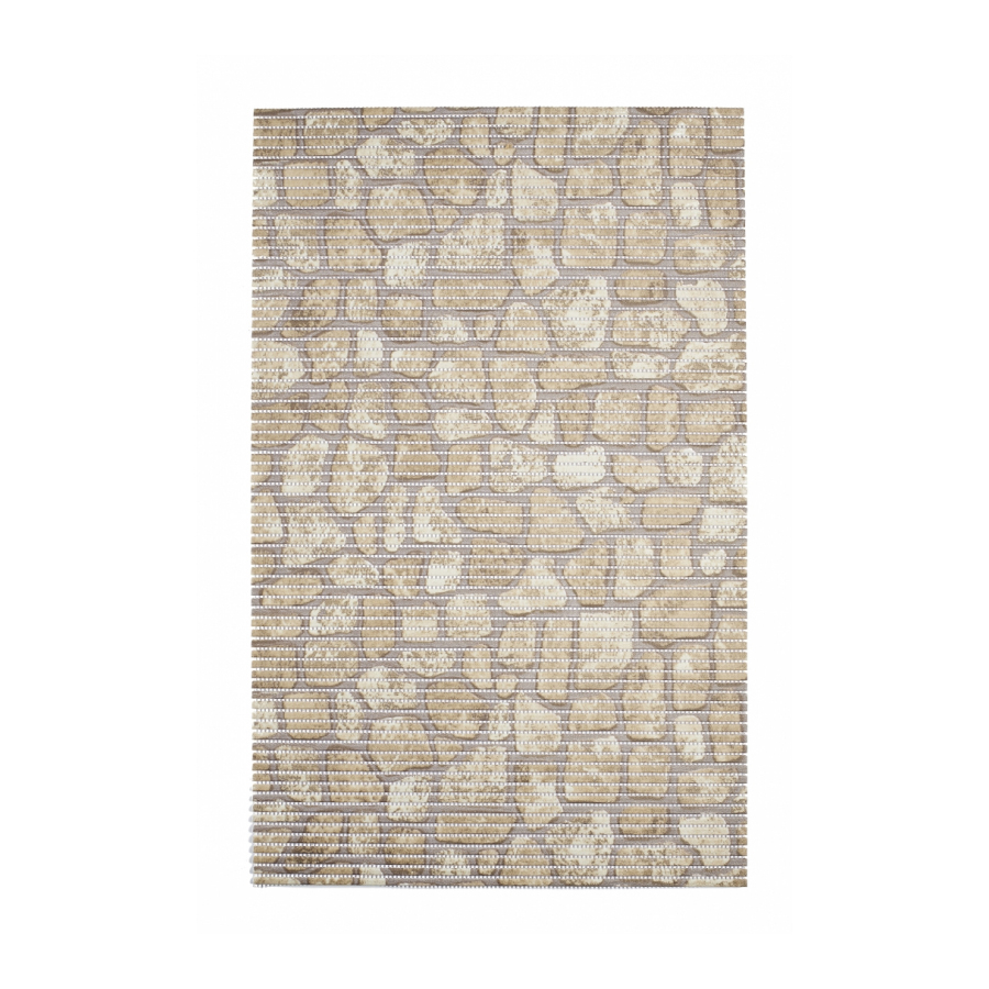 Foam Mat 50X80 Cm Brick Beige (Pvc) - JB Saeed Home & Hardware