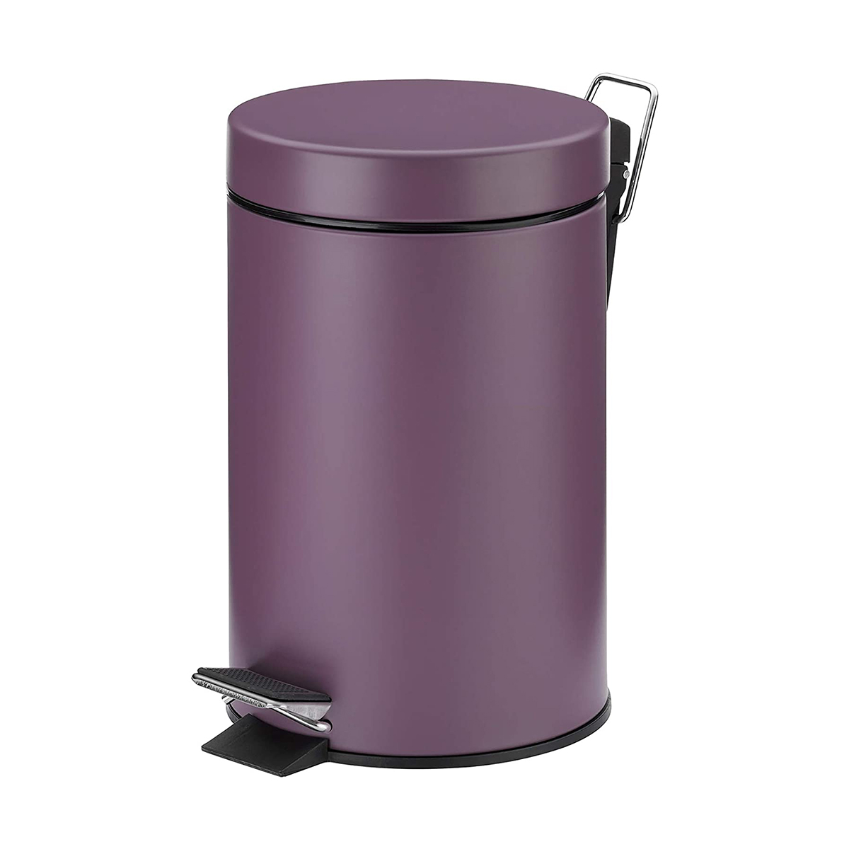 Dust Bin Monaco Plum Metal Colour Coated Matt 3L - JB Saeed Home & Hardware