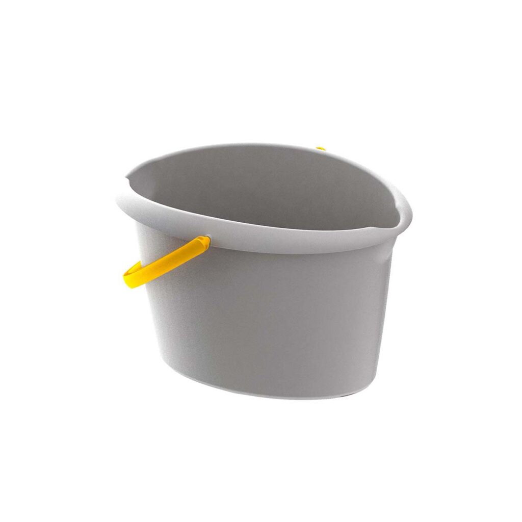Bucket 12 L With Wringer Grey - JB Saeed Home & Hardware
