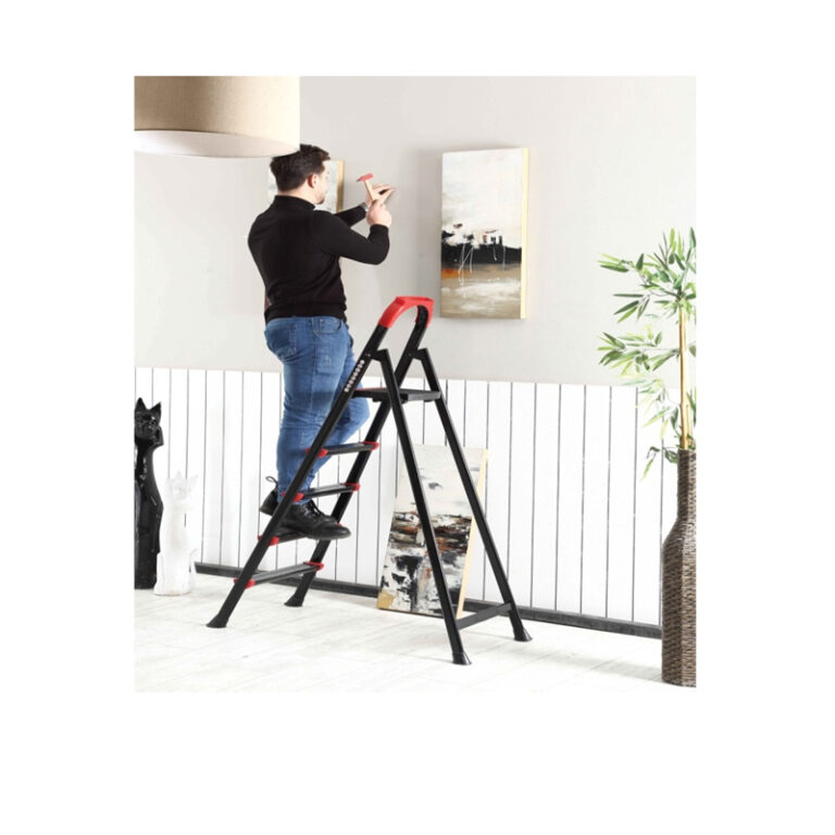 LEO 4+1 Steps Metal Ladder TÜRKİYE - JB Saeed Home & Hardware