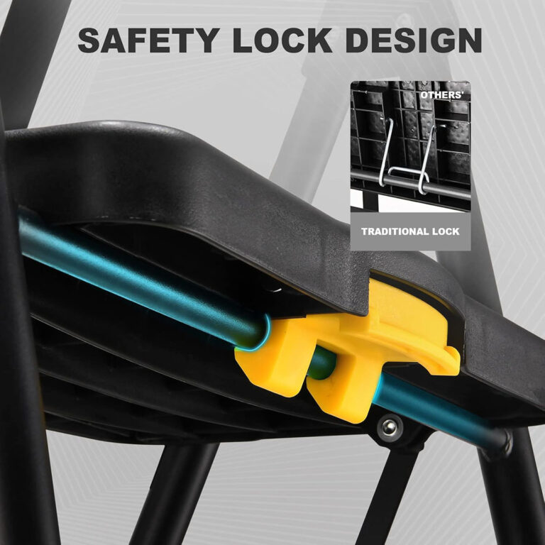5 Step Ladder with Handrails Tool Tray – Black - JB Saeed Home & Hardware